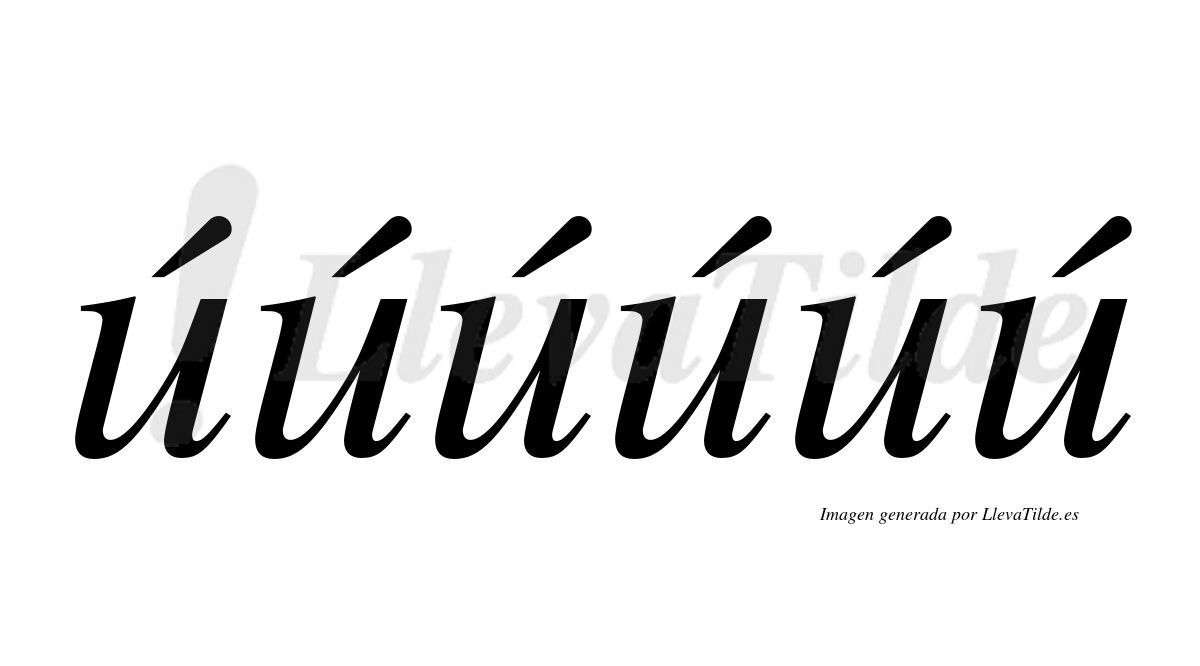¿Lleva tilde úúúúúú? | LlevaTilde.es