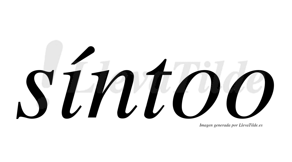 ¿Lleva tilde síntoo? | LlevaTilde.es