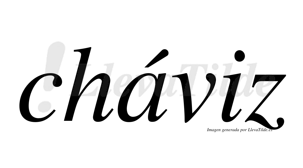¿Lleva tilde cháviz? | LlevaTilde.es
