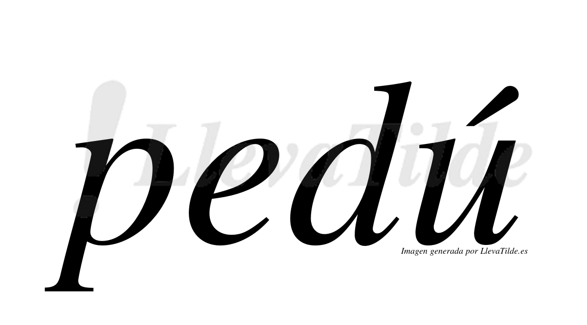 ¿Lleva tilde pedú? | LlevaTilde.es
