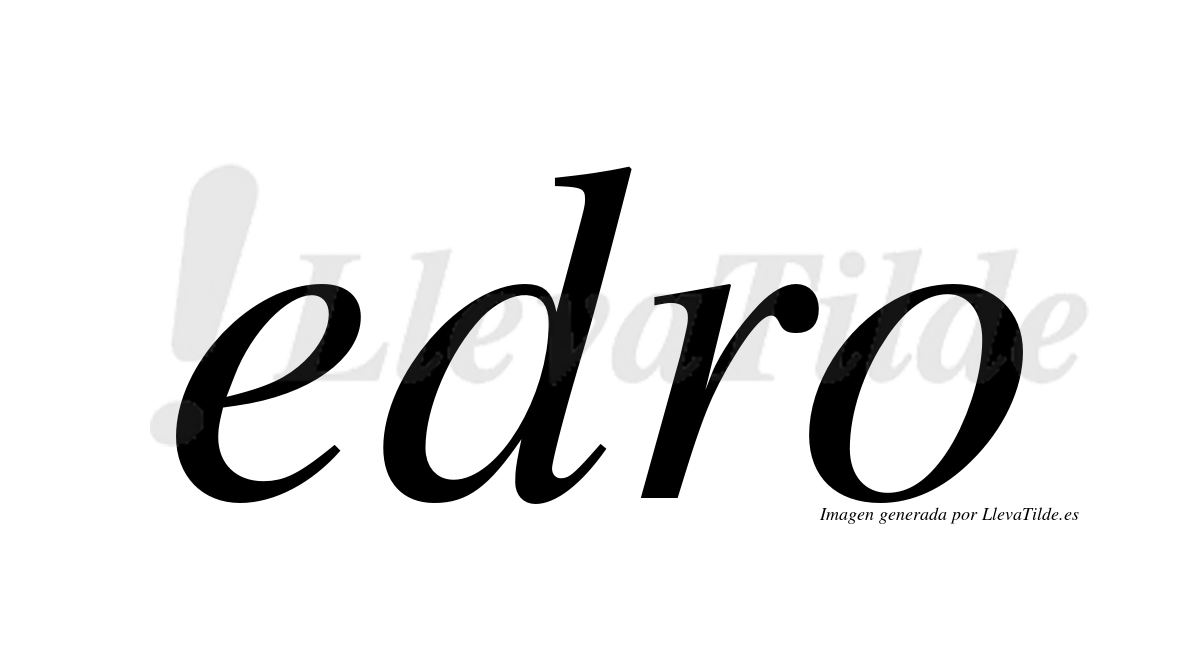 ¿Lleva tilde edro? | LlevaTilde.es