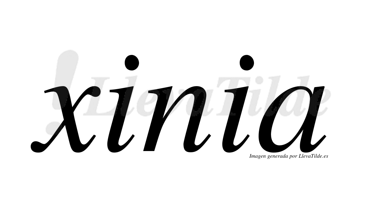¿Lleva tilde xinia? | LlevaTilde.es