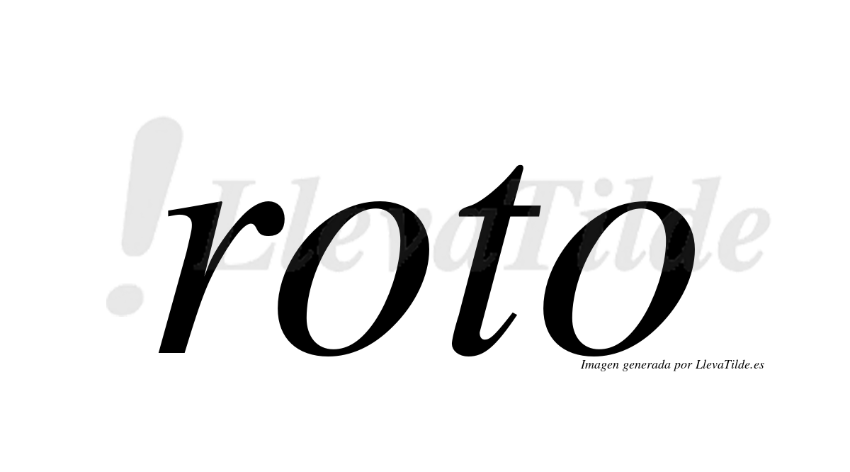 ¿Lleva tilde roto? | LlevaTilde.es