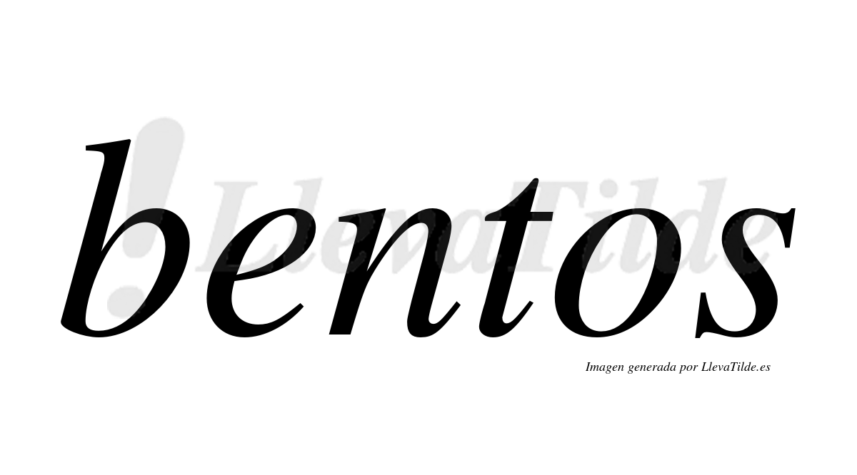 ¿Lleva tilde bentos? | LlevaTilde.es