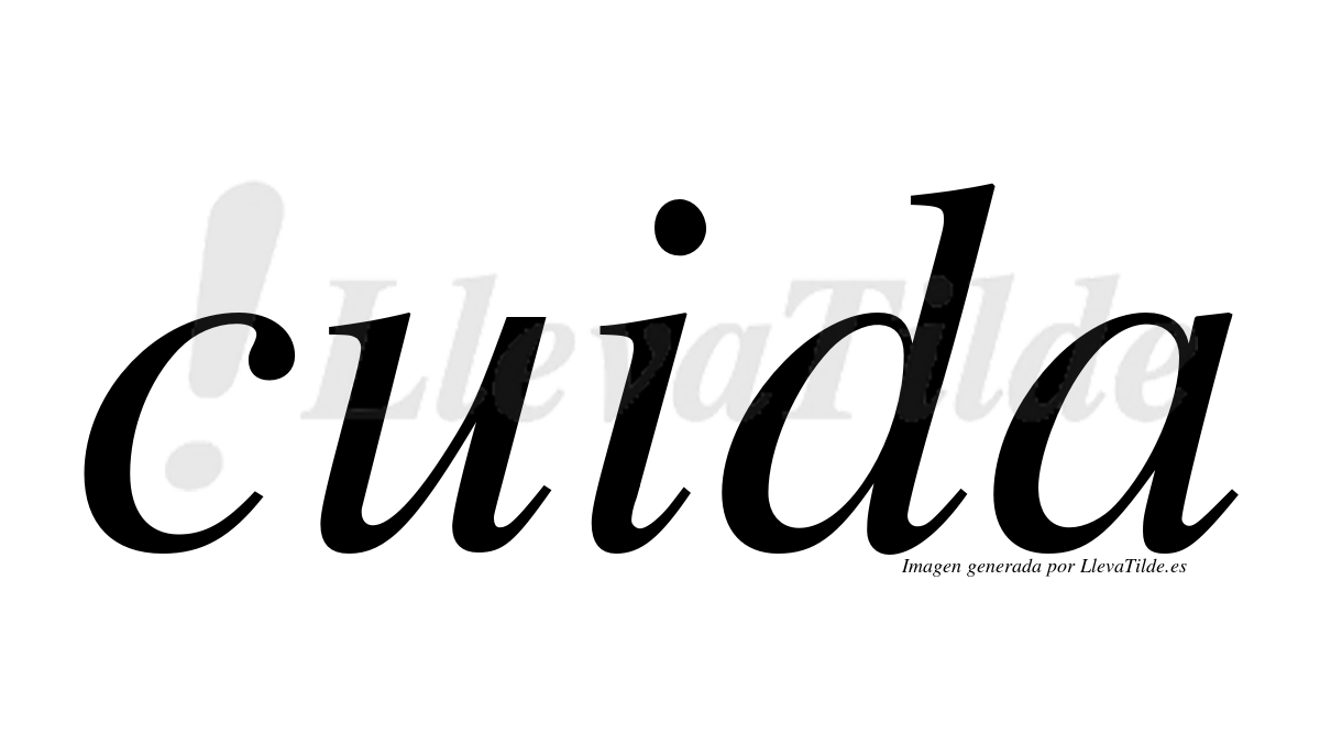 ¿Lleva tilde cuida? | LlevaTilde.es