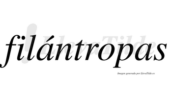 ¿Lleva tilde filántropas? | LlevaTilde.es