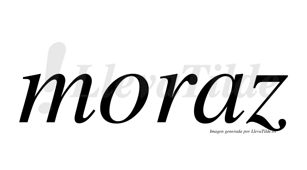 ¿Lleva tilde moraz? | LlevaTilde.es