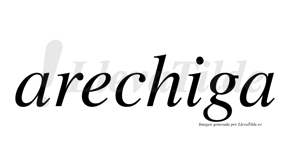 ¿Lleva tilde arechiga? | LlevaTilde.es