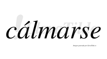 ¿Lleva tilde cálmarse? | LlevaTilde.es