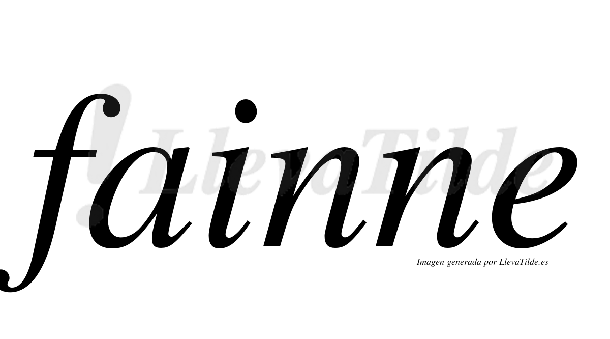 ¿Lleva tilde fainne? | LlevaTilde.es