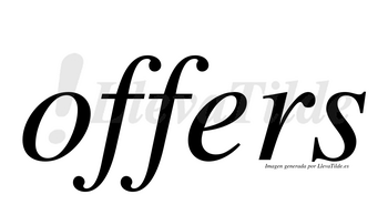 ¿Lleva tilde offers? | LlevaTilde.es