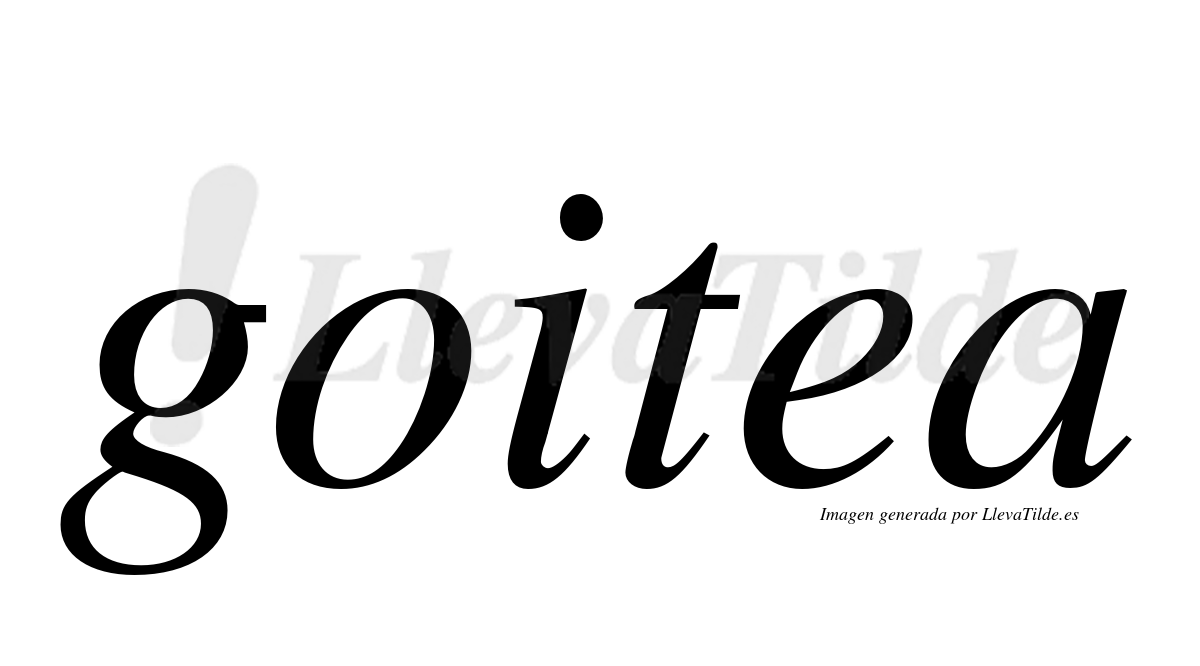 ¿Lleva tilde goitea? | LlevaTilde.es