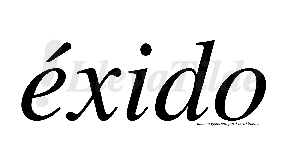 ¿Lleva tilde éxido? | LlevaTilde.es