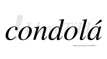 ¿Lleva tilde condolá? | LlevaTilde.es