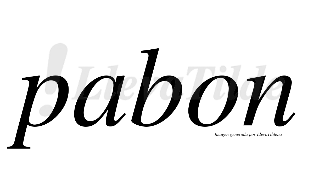 ¿Lleva tilde pabon? | LlevaTilde.es