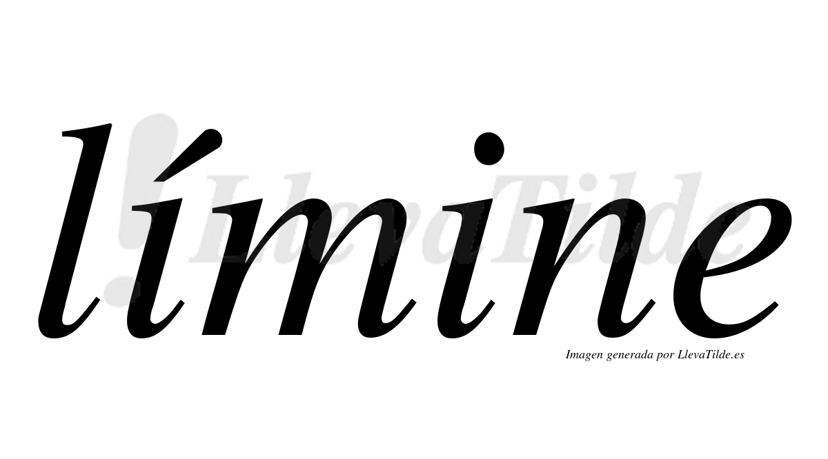 ¿Lleva tilde límine? | LlevaTilde.es