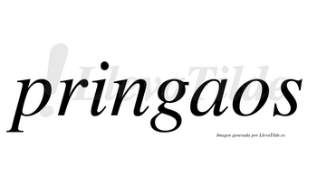 ¿Lleva tilde pringaos? | LlevaTilde.es