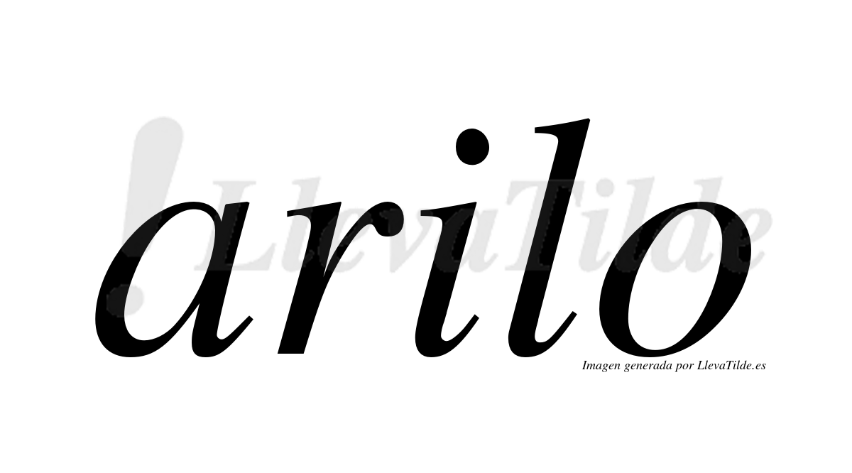 ¿Lleva tilde arilo? | LlevaTilde.es