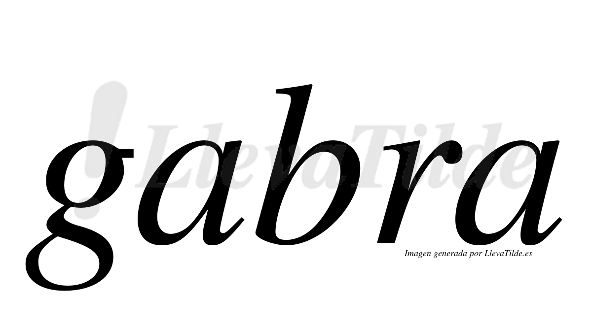 ¿Lleva tilde gabra? | LlevaTilde.es