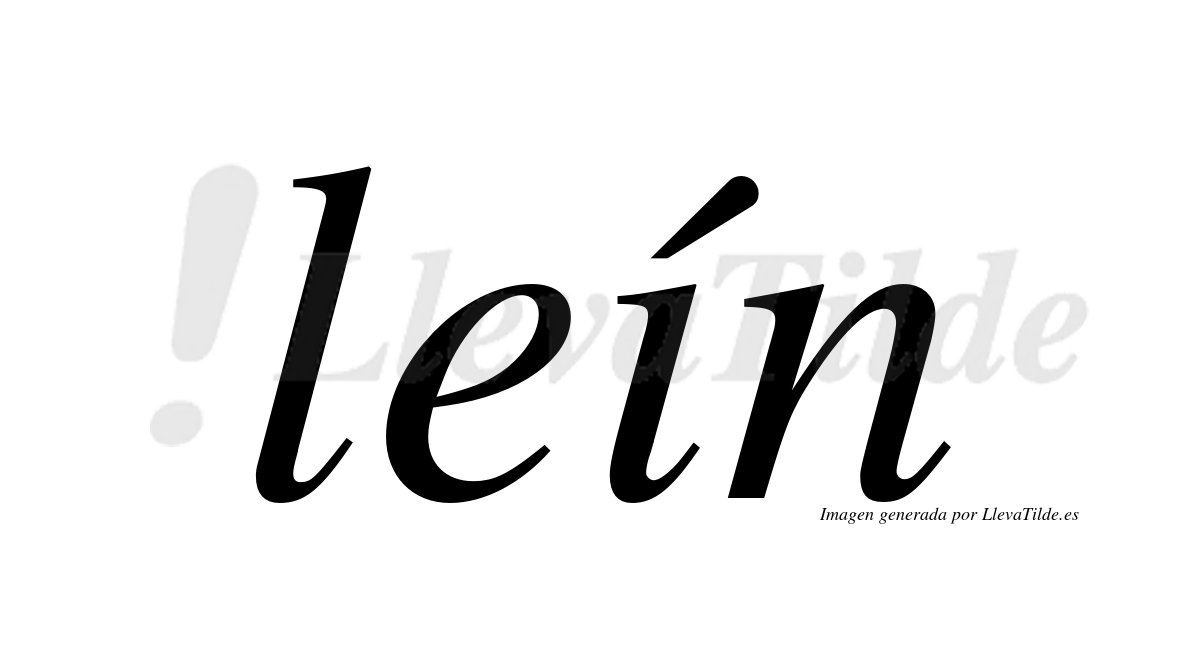 ¿Lleva tilde leín? | LlevaTilde.es