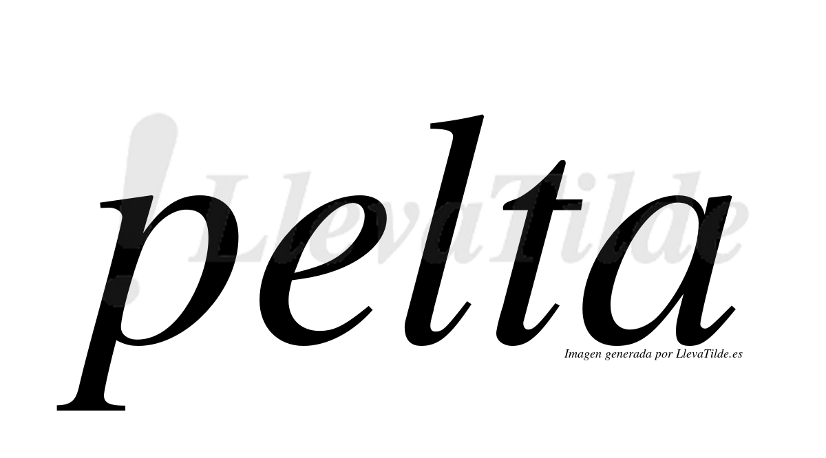 ¿Lleva tilde pelta? | LlevaTilde.es