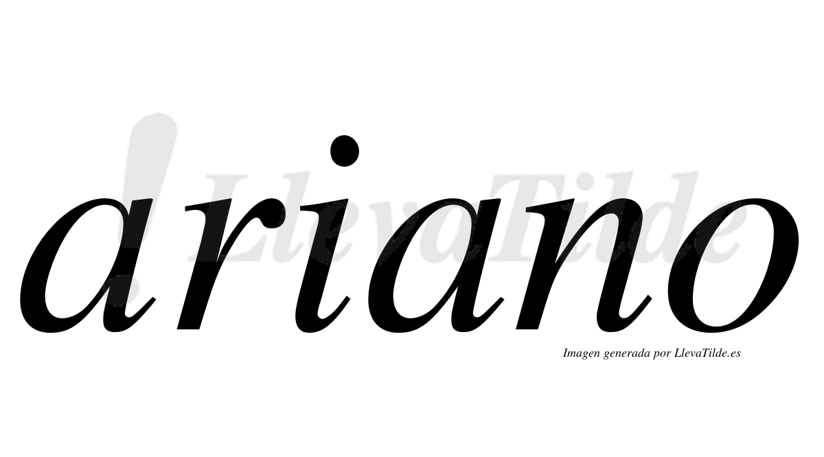 ¿Lleva tilde ariano? | LlevaTilde.es