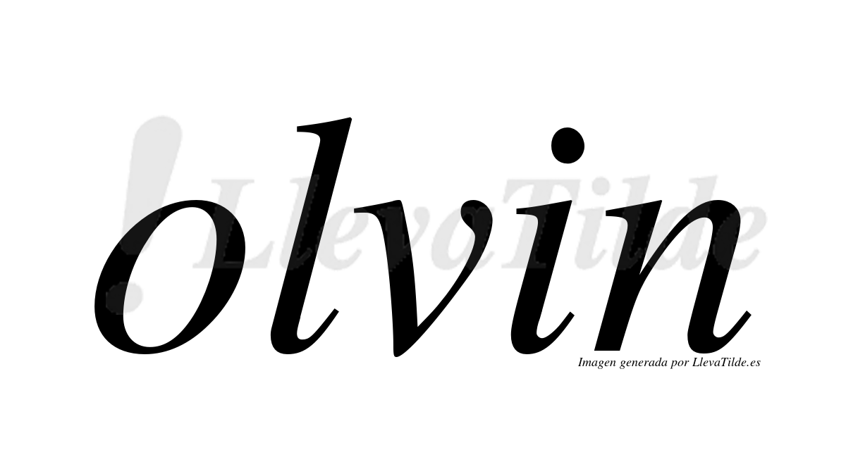 ¿Lleva tilde olvin? | LlevaTilde.es