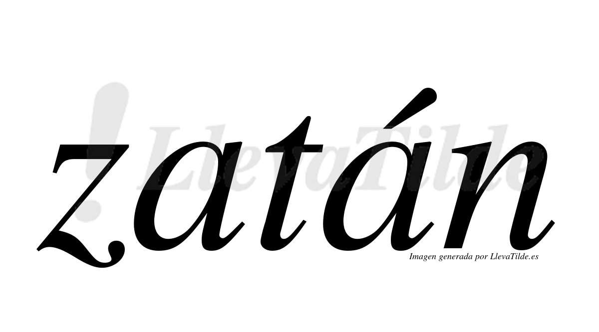 ¿Lleva tilde zatán? | LlevaTilde.es