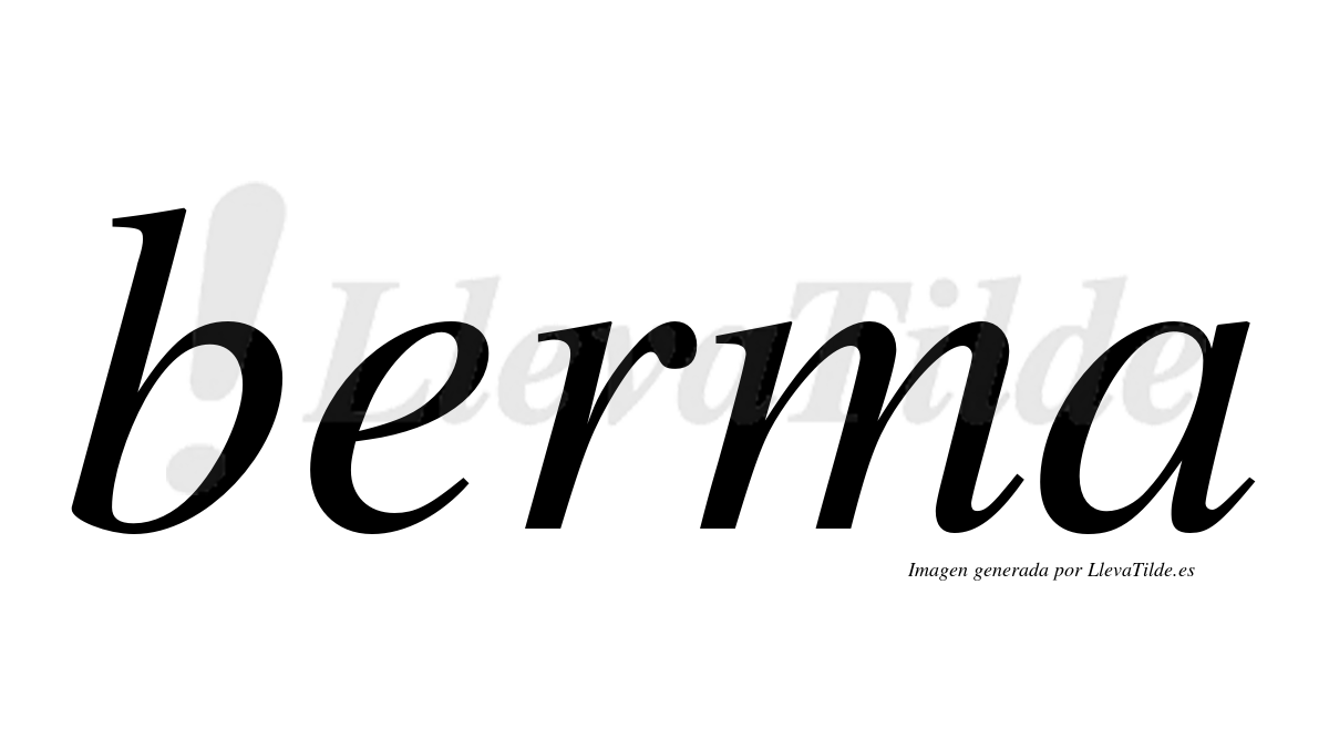 ¿Lleva tilde berma? | LlevaTilde.es