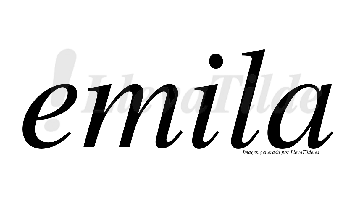 ¿Lleva tilde emila? | LlevaTilde.es