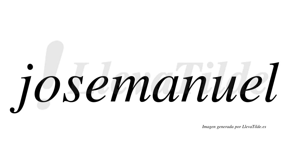¿Lleva tilde josemanuel? | LlevaTilde.es