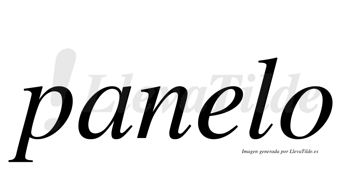 ¿Lleva tilde panelo? | LlevaTilde.es