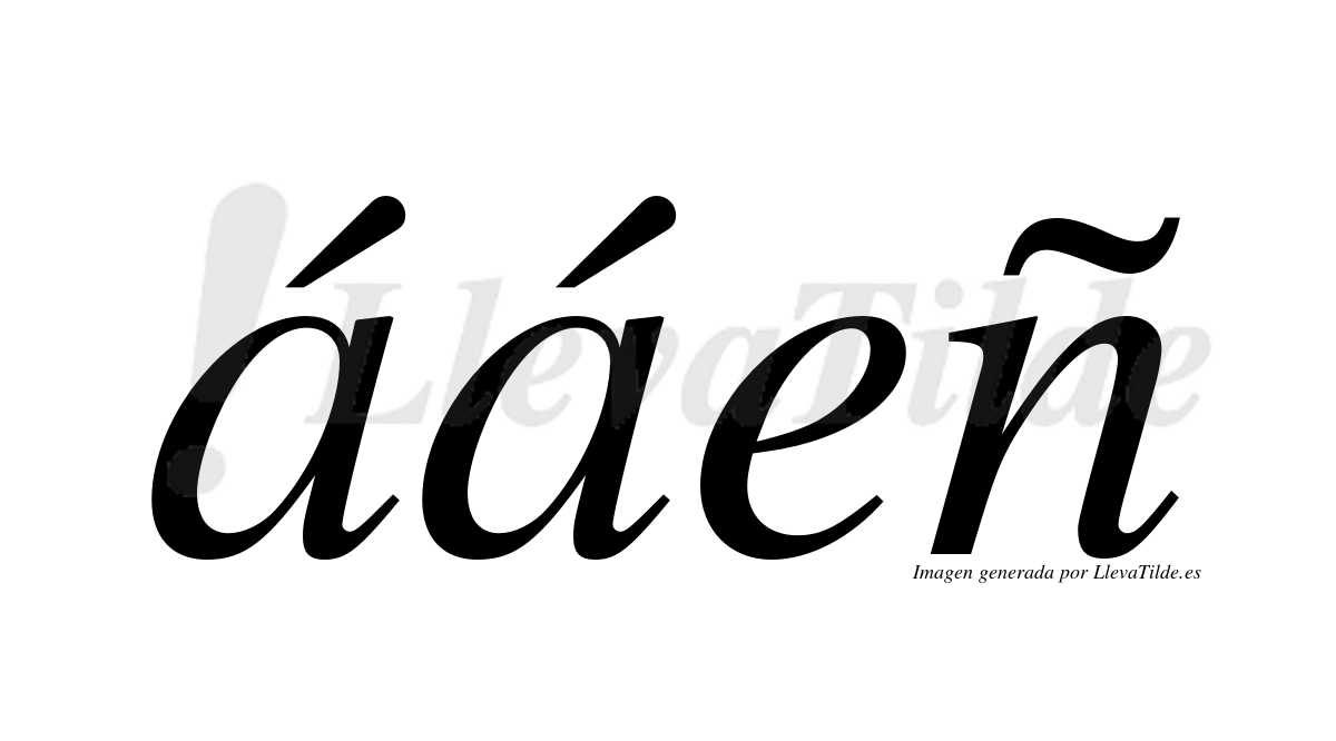 ¿Lleva tilde ááeñ? | LlevaTilde.es