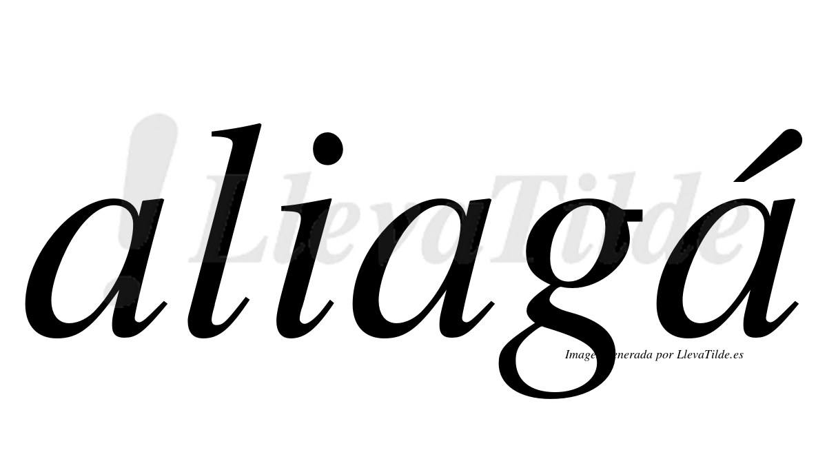 ¿Lleva tilde aliagá? | LlevaTilde.es