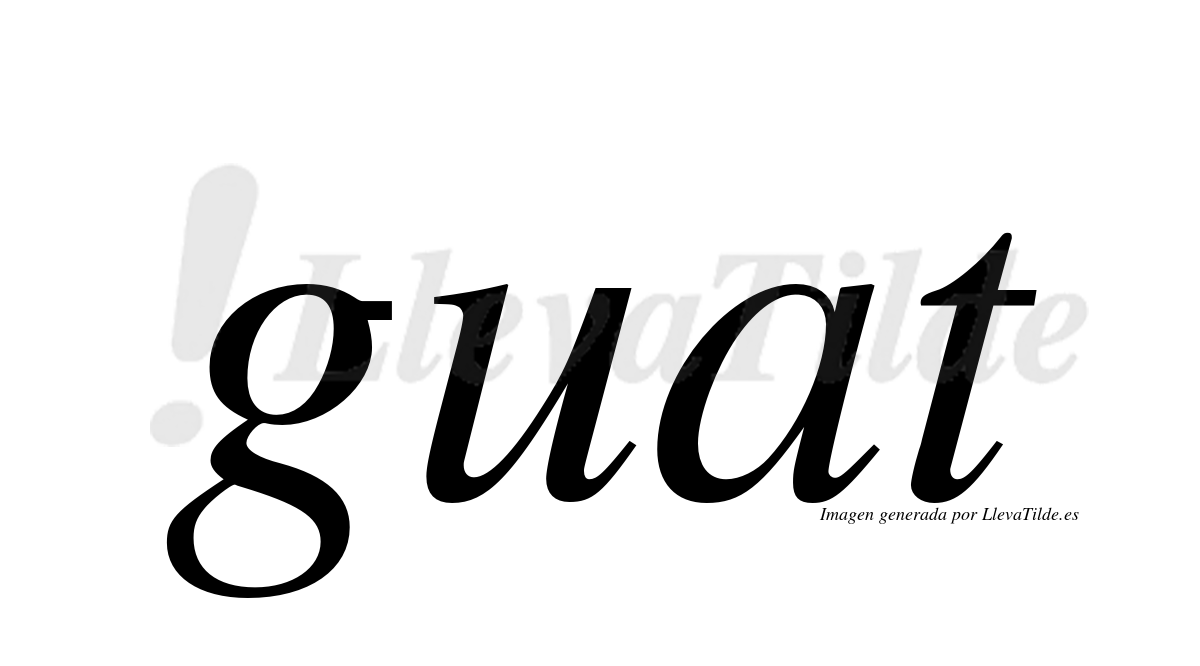 ¿Lleva tilde guat? | LlevaTilde.es