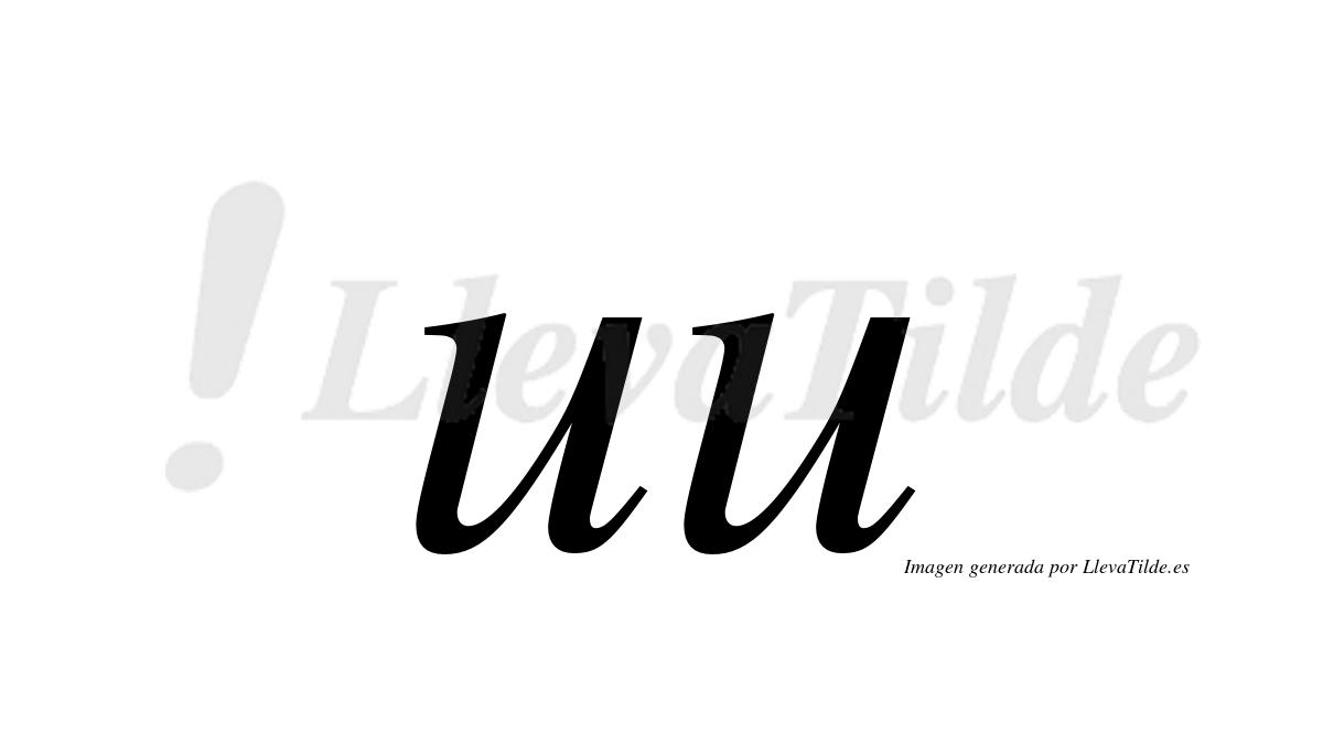 ¿Lleva tilde uu? | LlevaTilde.es