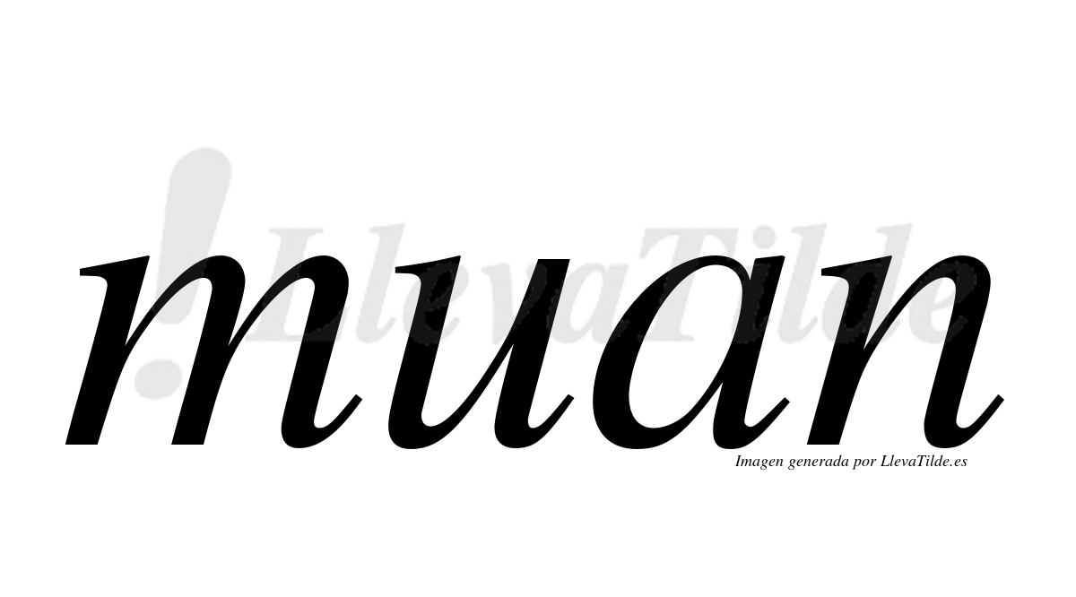 ¿Lleva tilde muan? | LlevaTilde.es