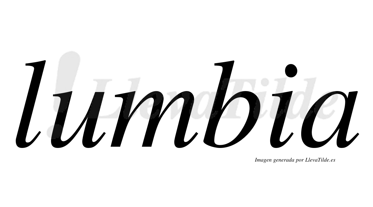 ¿Lleva tilde lumbia? | LlevaTilde.es