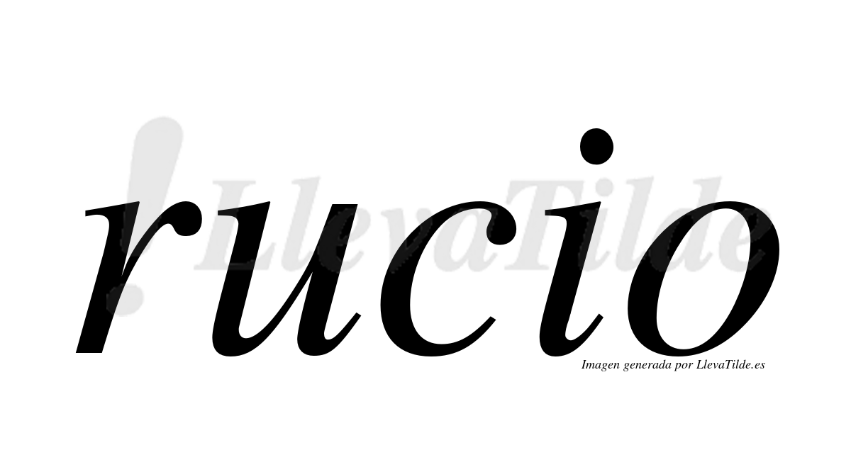 ¿Lleva tilde rucio? | LlevaTilde.es