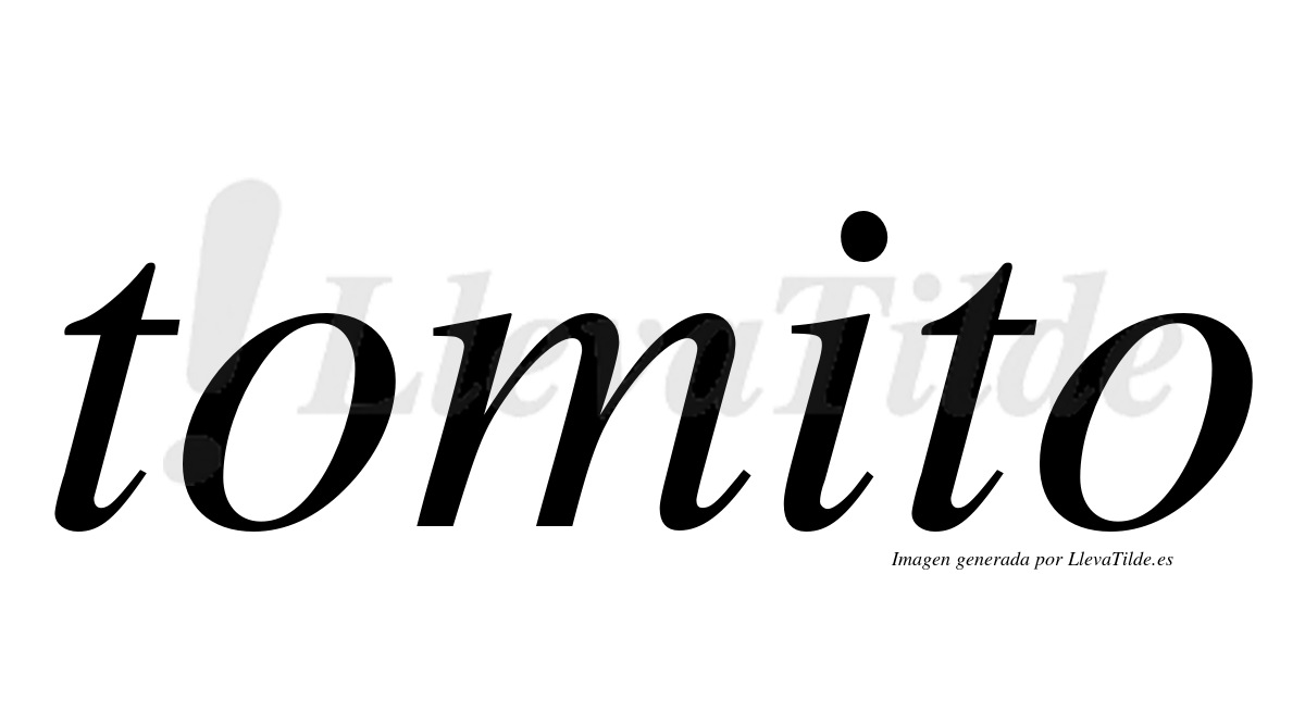 ¿Lleva tilde tomito? | LlevaTilde.es
