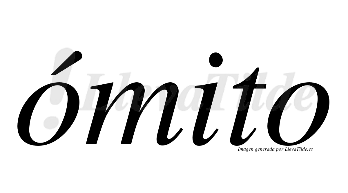 ¿Lleva tilde ómito? | LlevaTilde.es