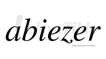 ¿Lleva tilde abiezer? | LlevaTilde.es