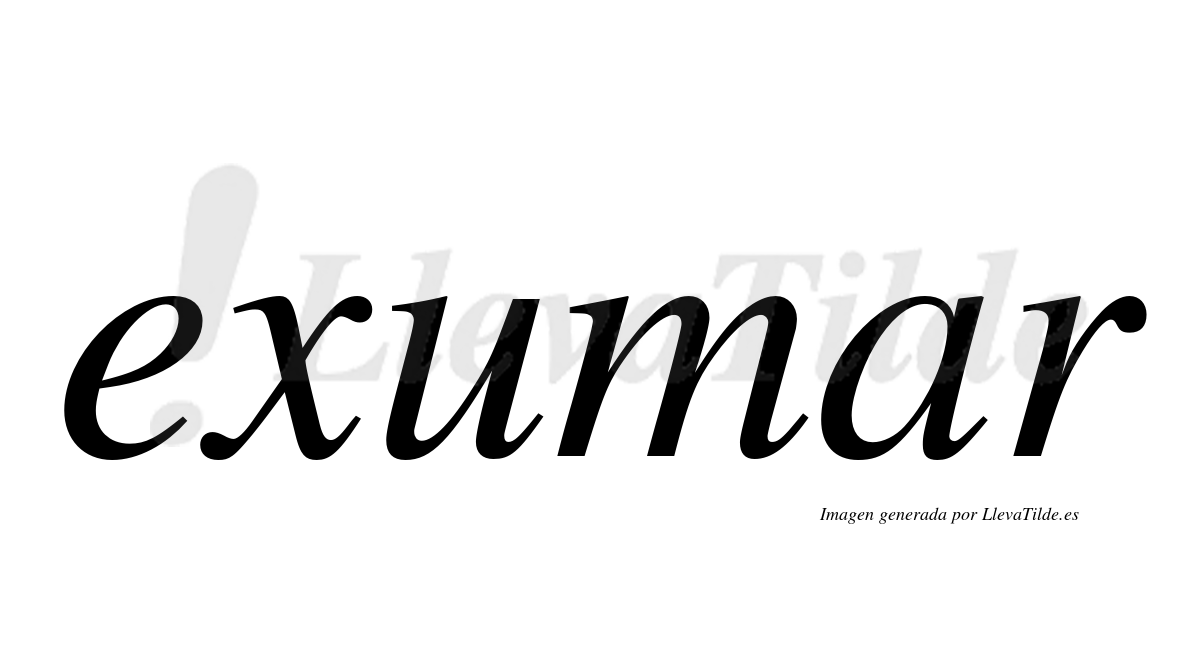 ¿Lleva tilde exumar? | LlevaTilde.es