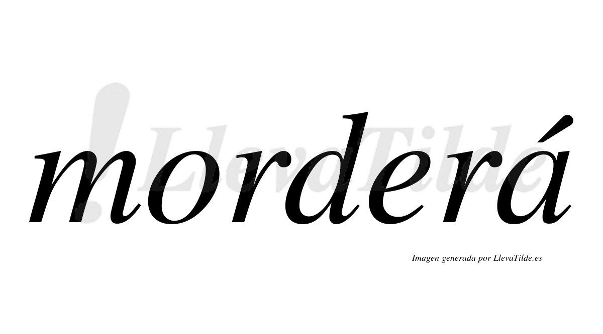 ¿Lleva tilde morderá? | LlevaTilde.es