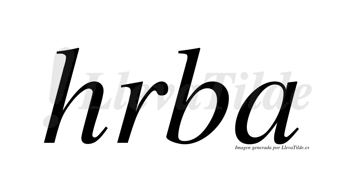 ¿Lleva tilde hrba? | LlevaTilde.es