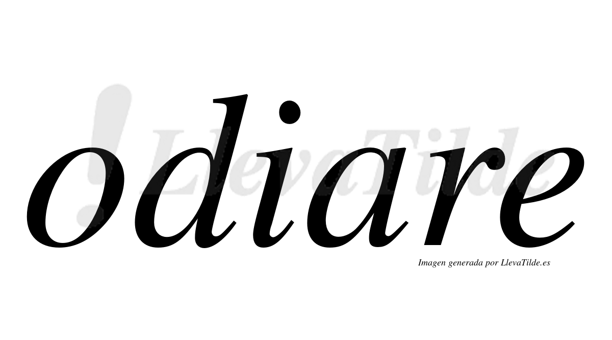 ¿Lleva tilde odiare? | LlevaTilde.es