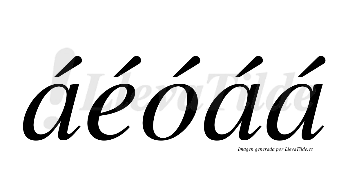 ¿Lleva tilde áéóáá? | LlevaTilde.es