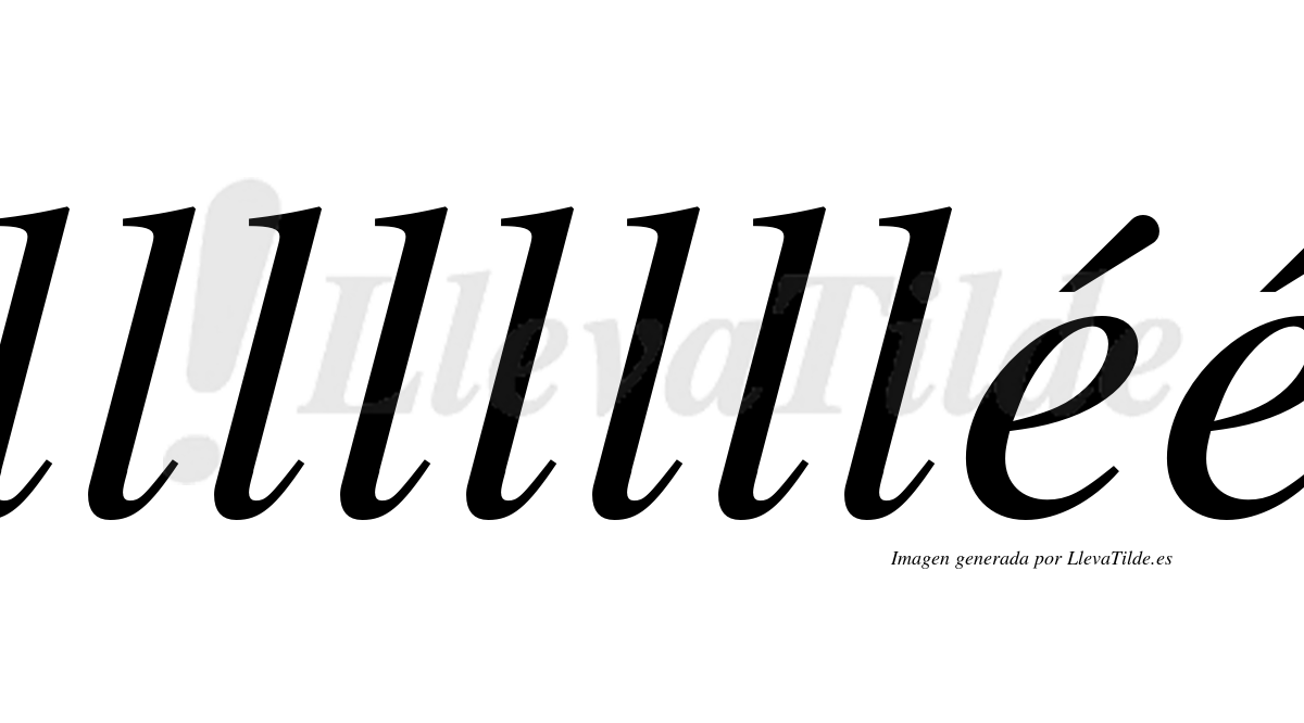 ¿Lleva tilde lllllllléé? | LlevaTilde.es