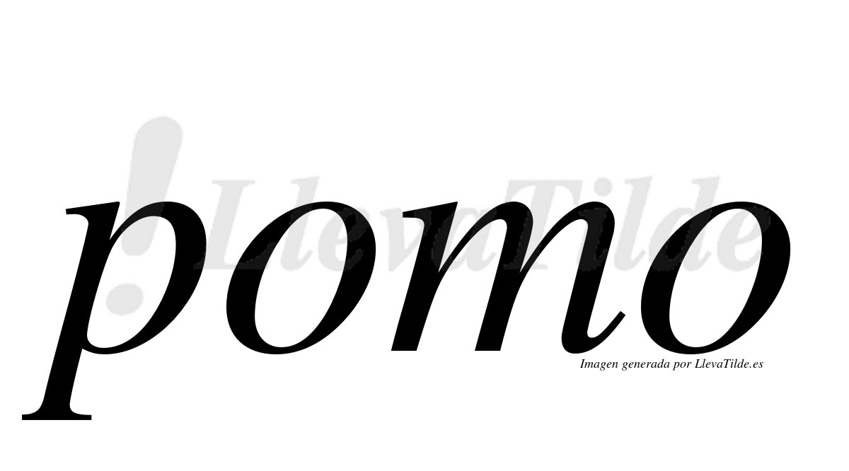 ¿Lleva tilde pomo? | LlevaTilde.es