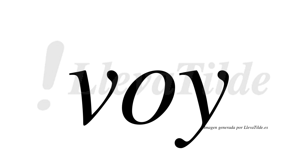 ¿Lleva tilde voy? | LlevaTilde.es